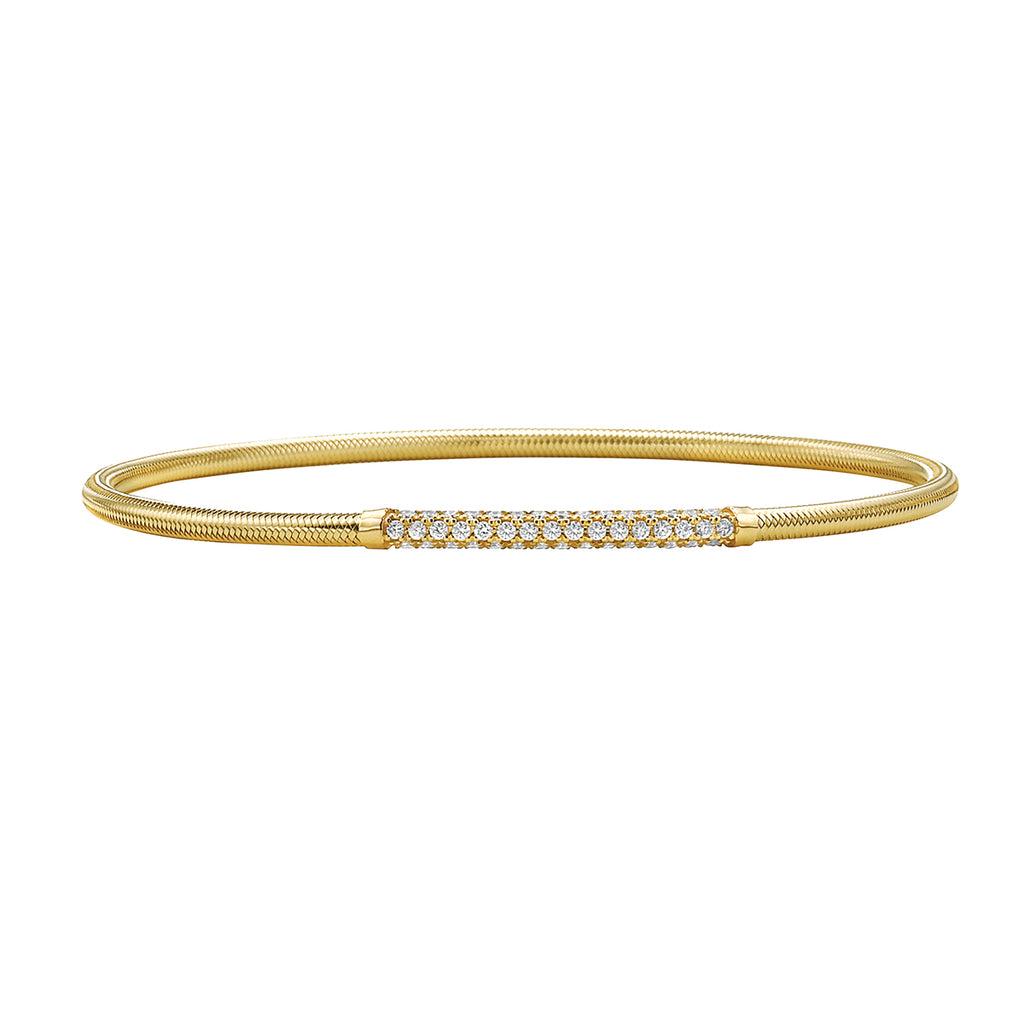 AB156075Y - Bangle 14KY/2G 46RD-0.38CT